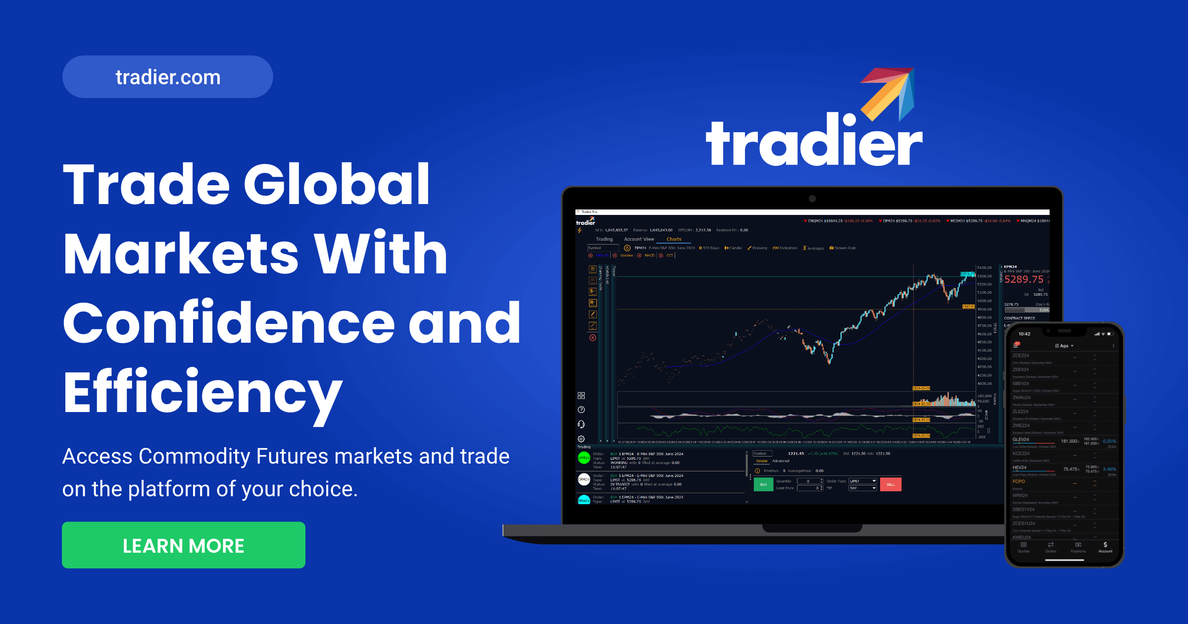 Tradier Futures | Add Futures to your portfolio | Tradier